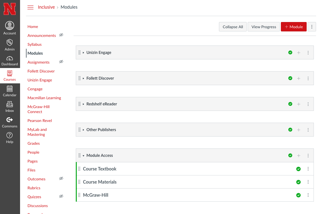 Publisher’s Tools – Student Guide to Inclusive Access