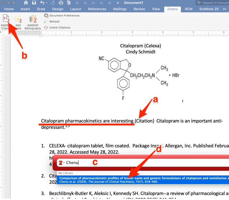 9. Inserting Citations in a Word Document and Creating a Bibliography ...